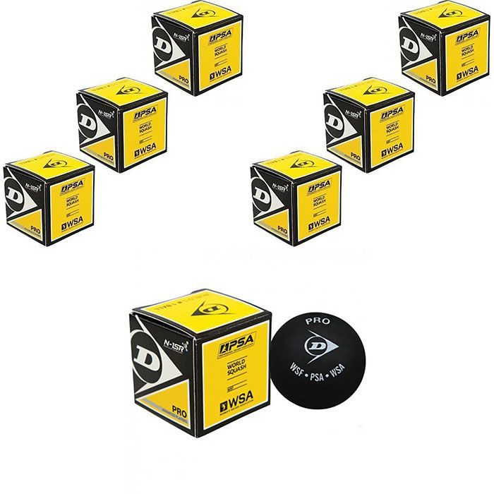 Dunlop Squashball (6x) Pro (dubbele gele stip) Voordelig online kopen?
